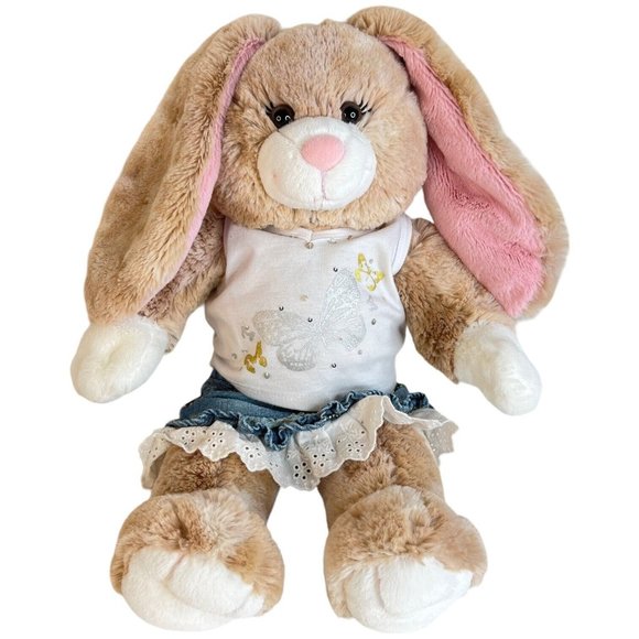 Build-A-Bear | Toys | Build A Bear Bunny Rabbit Brown White Pink Ears ...